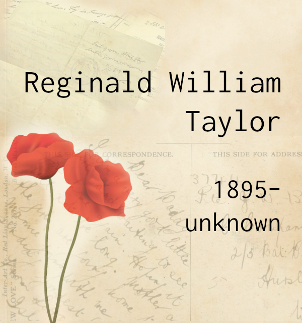 Reginald William Taylor | Lest We Forget